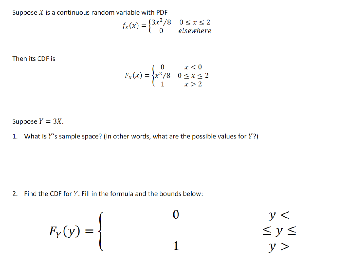 Solved Suppose x is ﻿a continuous random variable with | Chegg.com