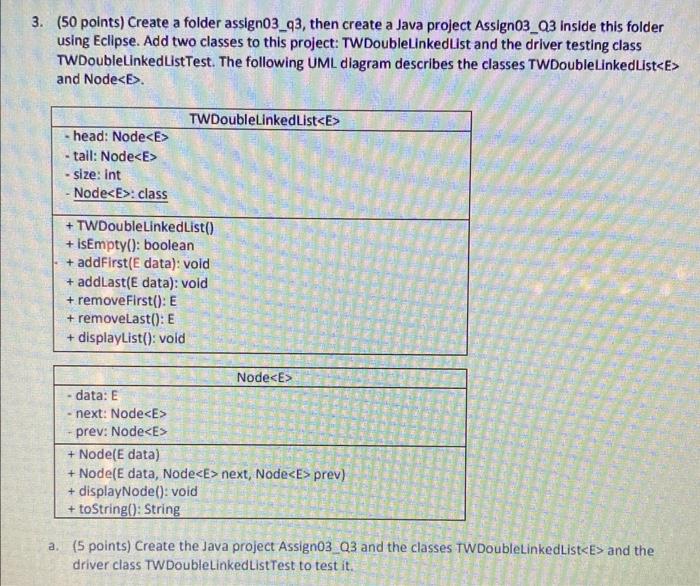 3. (50 points) Create a folder assign03_q3, then | Chegg.com