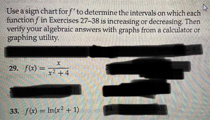 Solved Use a sign chart for f′ to determine the intervals on | Chegg.com