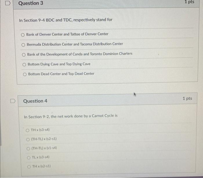 Solved 0 Question 3 In Section 9-4 BDC and TDC, respectively | Chegg.com