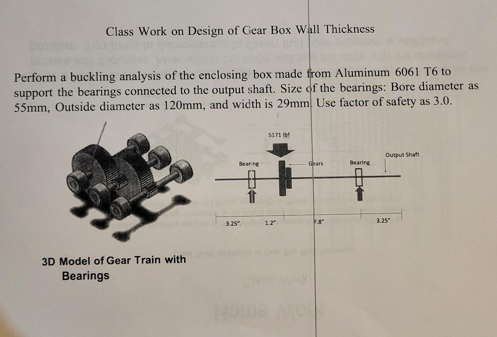Solved Class Work on Design of Ciear Box Wall Thickness | Chegg.com