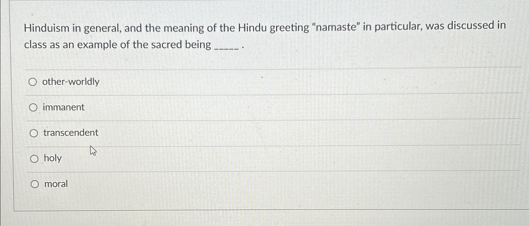 Solved Hinduism in general, and the meaning of the Hindu | Chegg.com