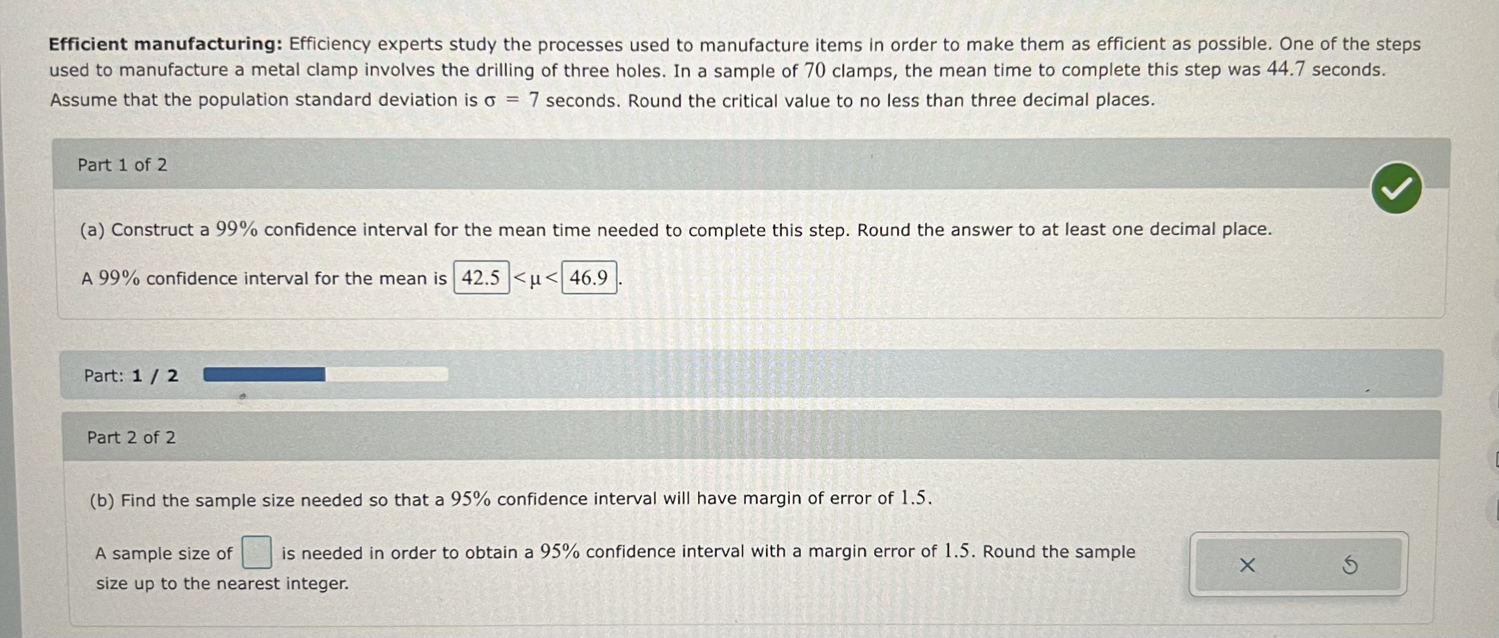 Solved Efficient manufacturing: Efficiency experts study the | Chegg.com