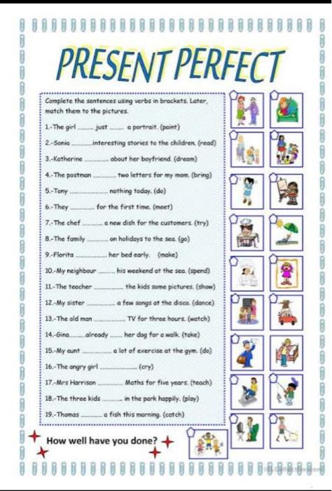 3 PRESENT PERFECT 3 3 8 Complete the sentences using | Chegg.com 3 PRESENT PERFECT 3 3 8 Complete the sentences using | Chegg.com