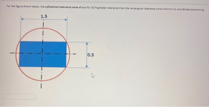 Solved For the figure shown below, the cylindrical tolerance | Chegg.com