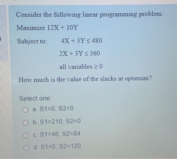 Solved Consider the following linear programming problem: | Chegg.com
