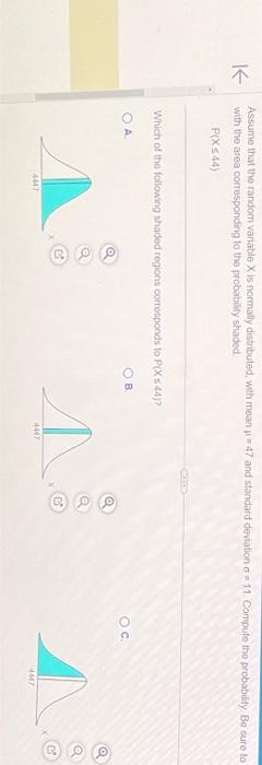 Solved K Assume that the random variable X is normally | Chegg.com