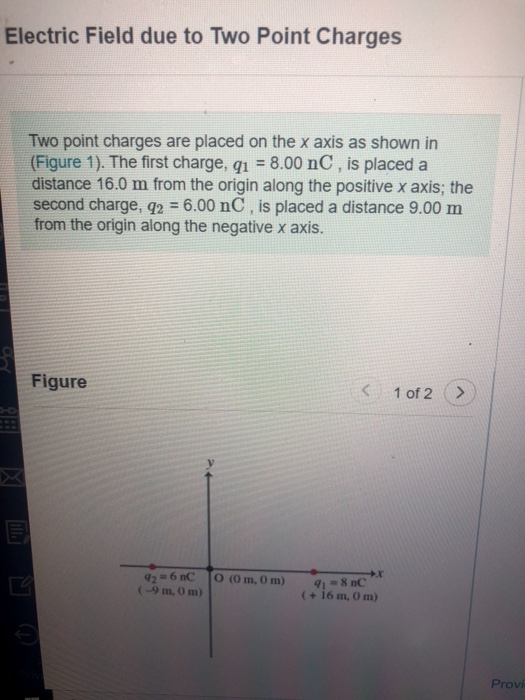 Solved Electric Field due to Two Point Charges Two point | Chegg.com