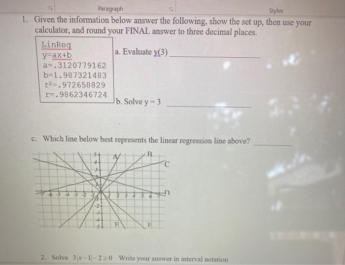 Solved Find the area of a triangle bounded by the y axis, | Chegg.com