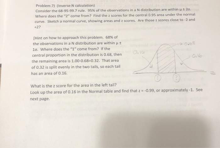 Solved Problem 7) (Inverse N calculation) Consider the | Chegg.com
