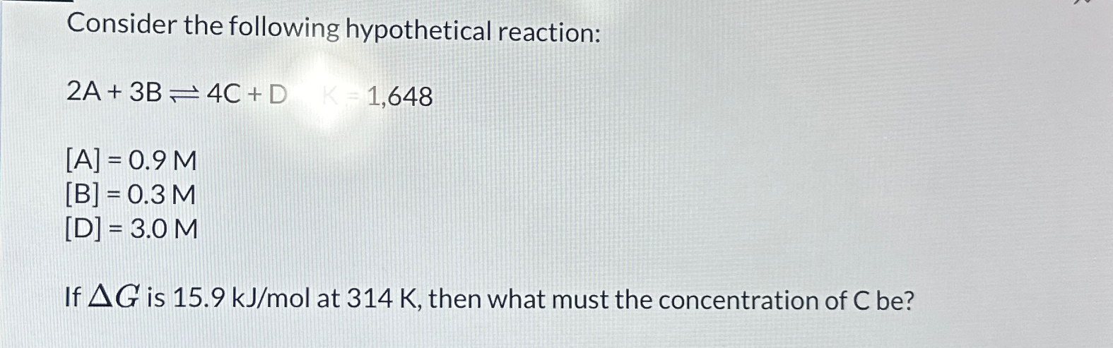 Solved Consider the following hypothetical | Chegg.com