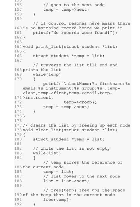 Solved 1. (50 points) Add a function in project8_roster. c | Chegg.com