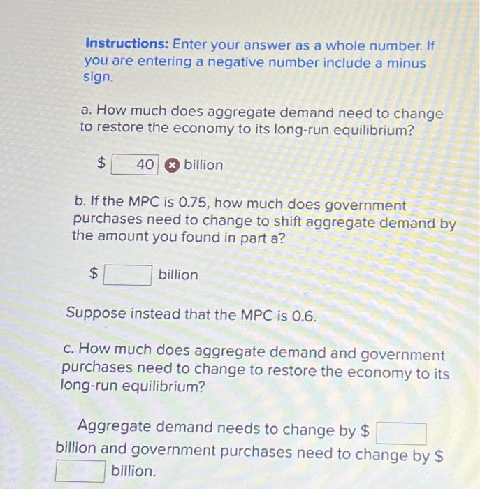 Solved The graph below depicts an economy where an increase | Chegg.com