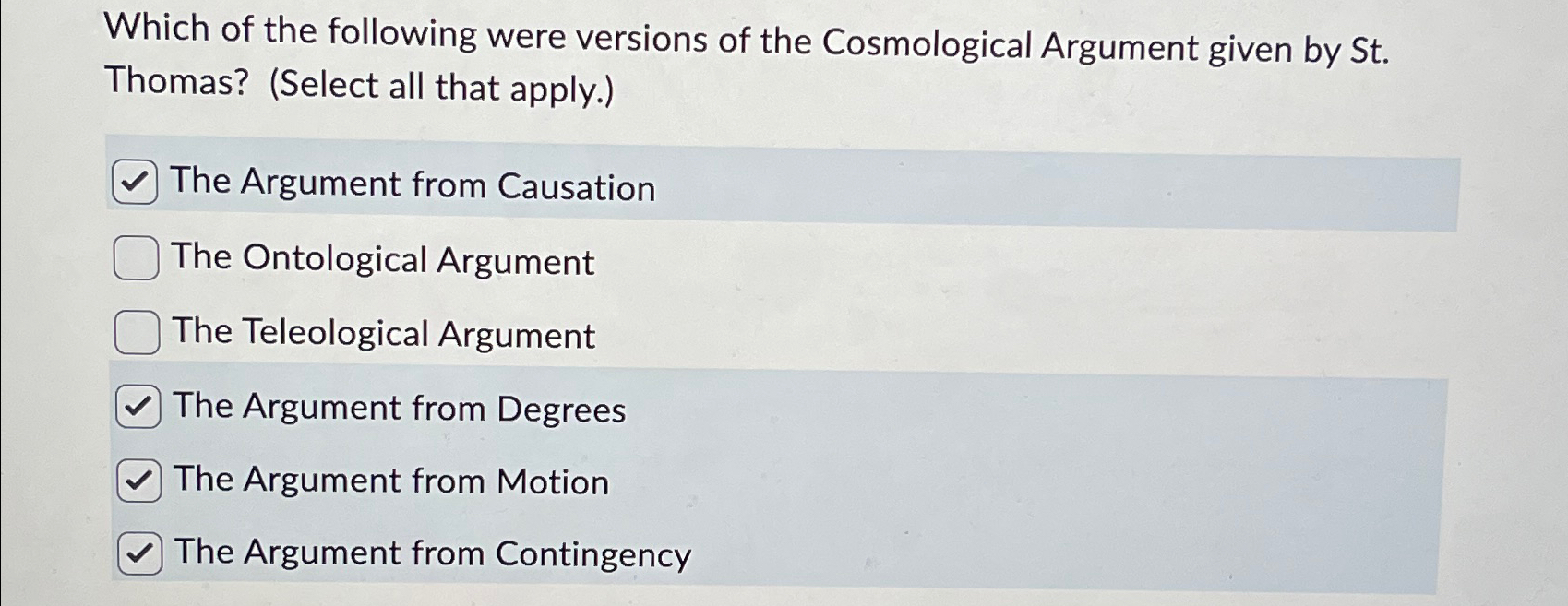 Solved Which of the following were versions of the | Chegg.com