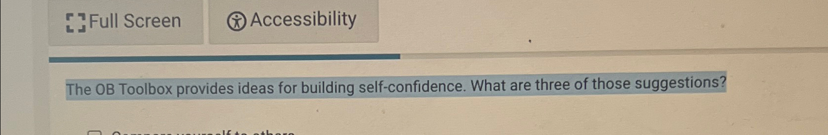 Solved Full ScreenThe OB Toolbox provides ideas for building | Chegg.com