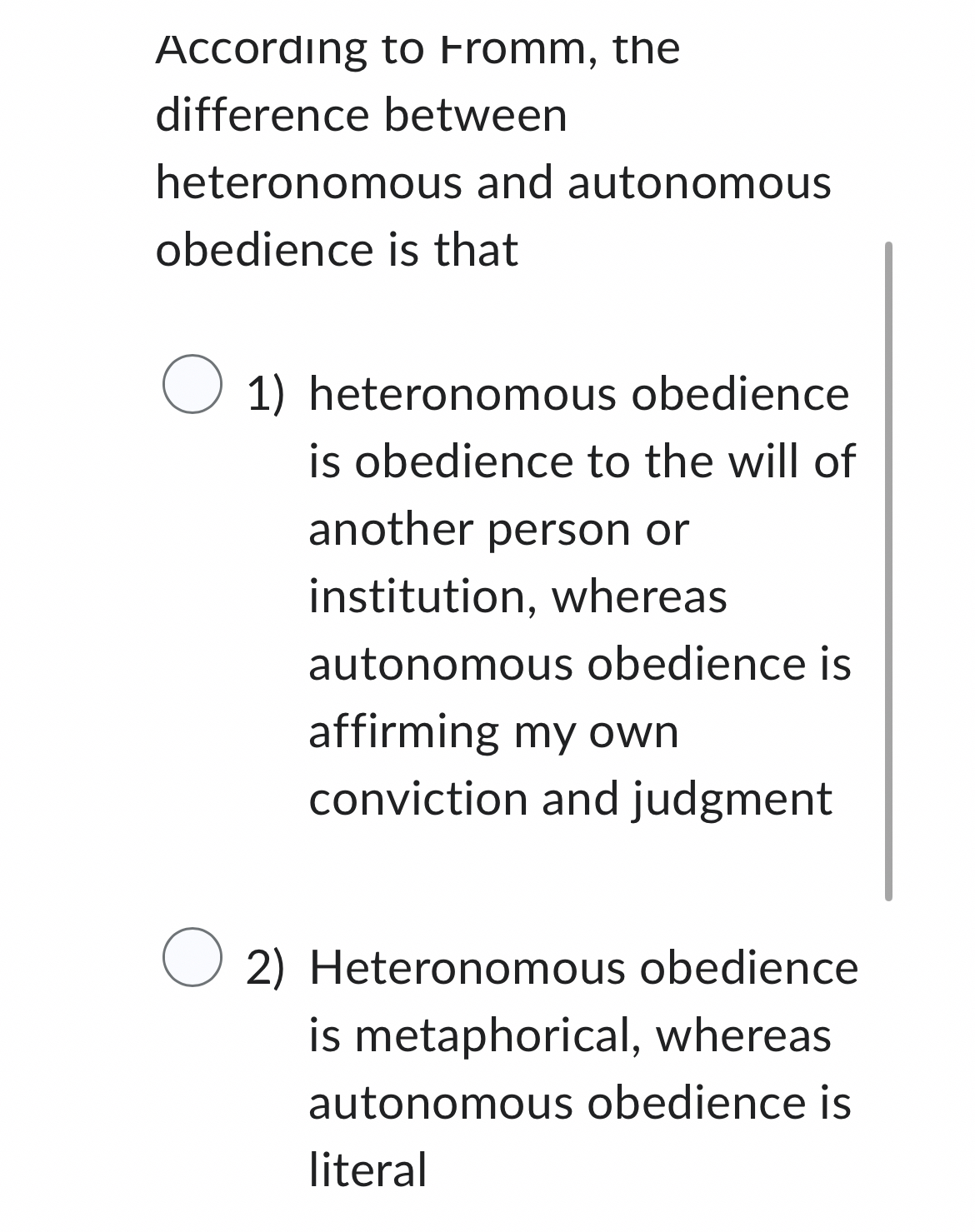 Solved According to rromm, the difference between | Chegg.com