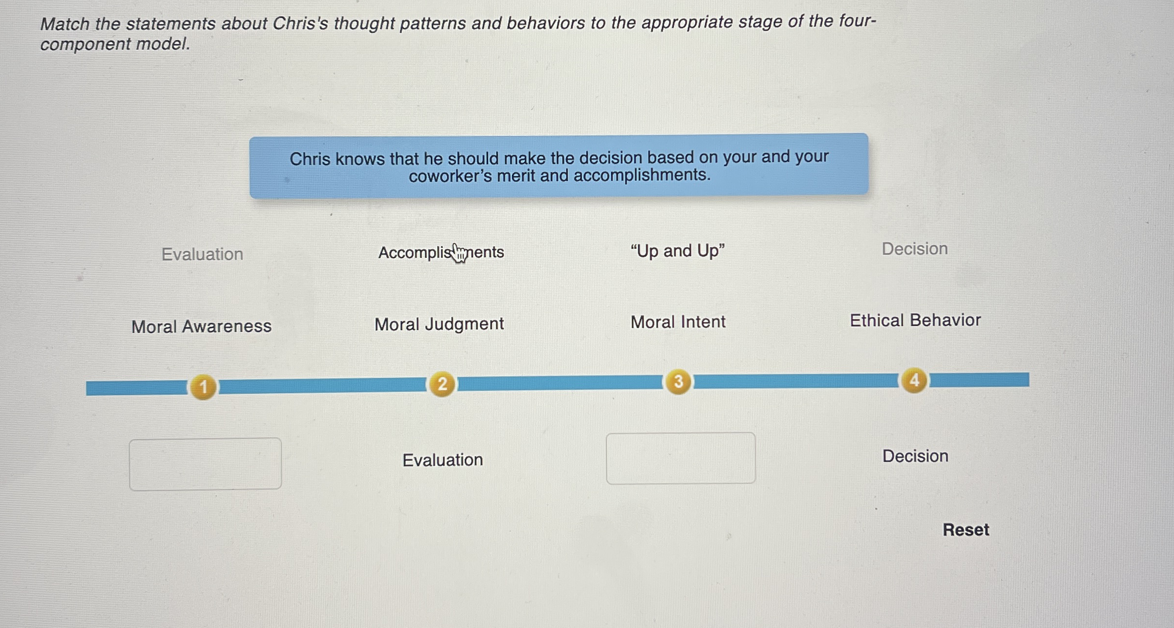 Solved Match the statements about Chris's thought patterns | Chegg.com