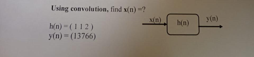 Solved Using convolution, find | Chegg.com