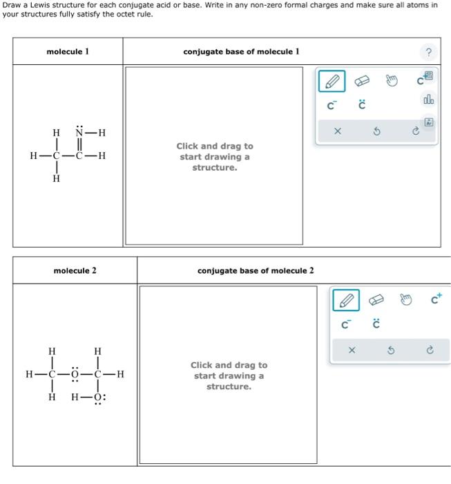 Solved Draw a Lewis structure for each conjugate acid or | Chegg.com
