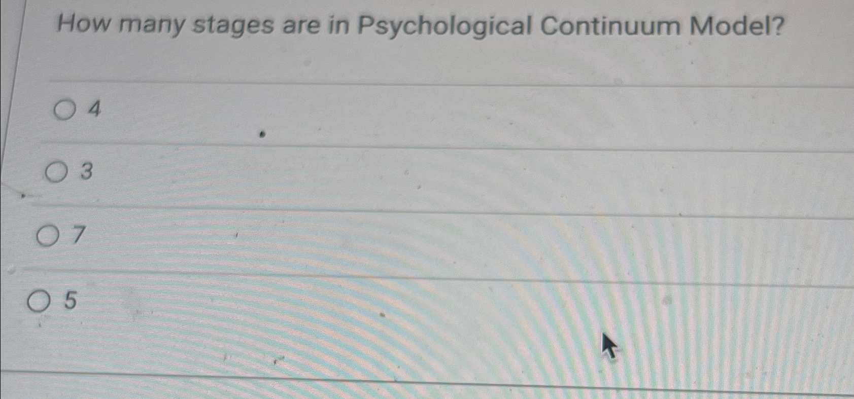 Solved How many stages are in Psychological Continuum | Chegg.com
