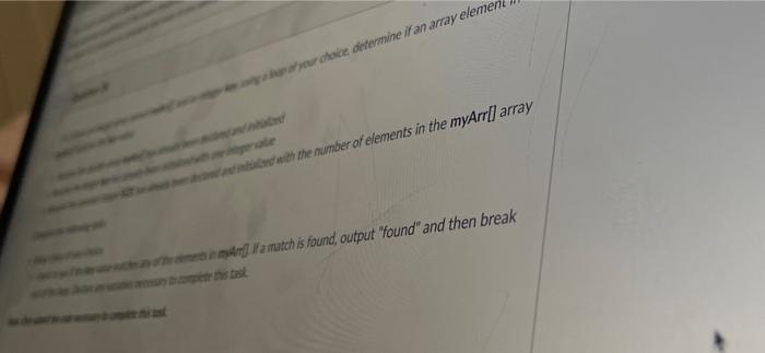 Solved On 36 Iven An Integer Array Named Myarr And An 6450