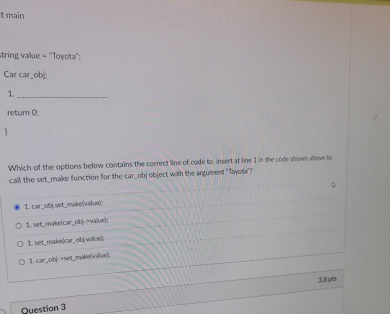 Solved Suppose There Is A Class Named Car Which Has A