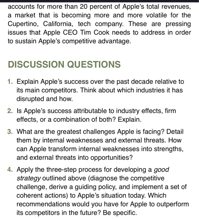 Solved Apple: The iPhone Turns 10, so What's Next? | Chegg.com Solved Apple: The iPhone Turns 10, so What's Next? | Chegg.com