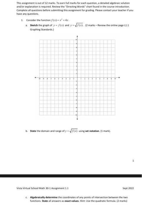 Solved This assignment is out of 12 marks. To earn full | Chegg.com