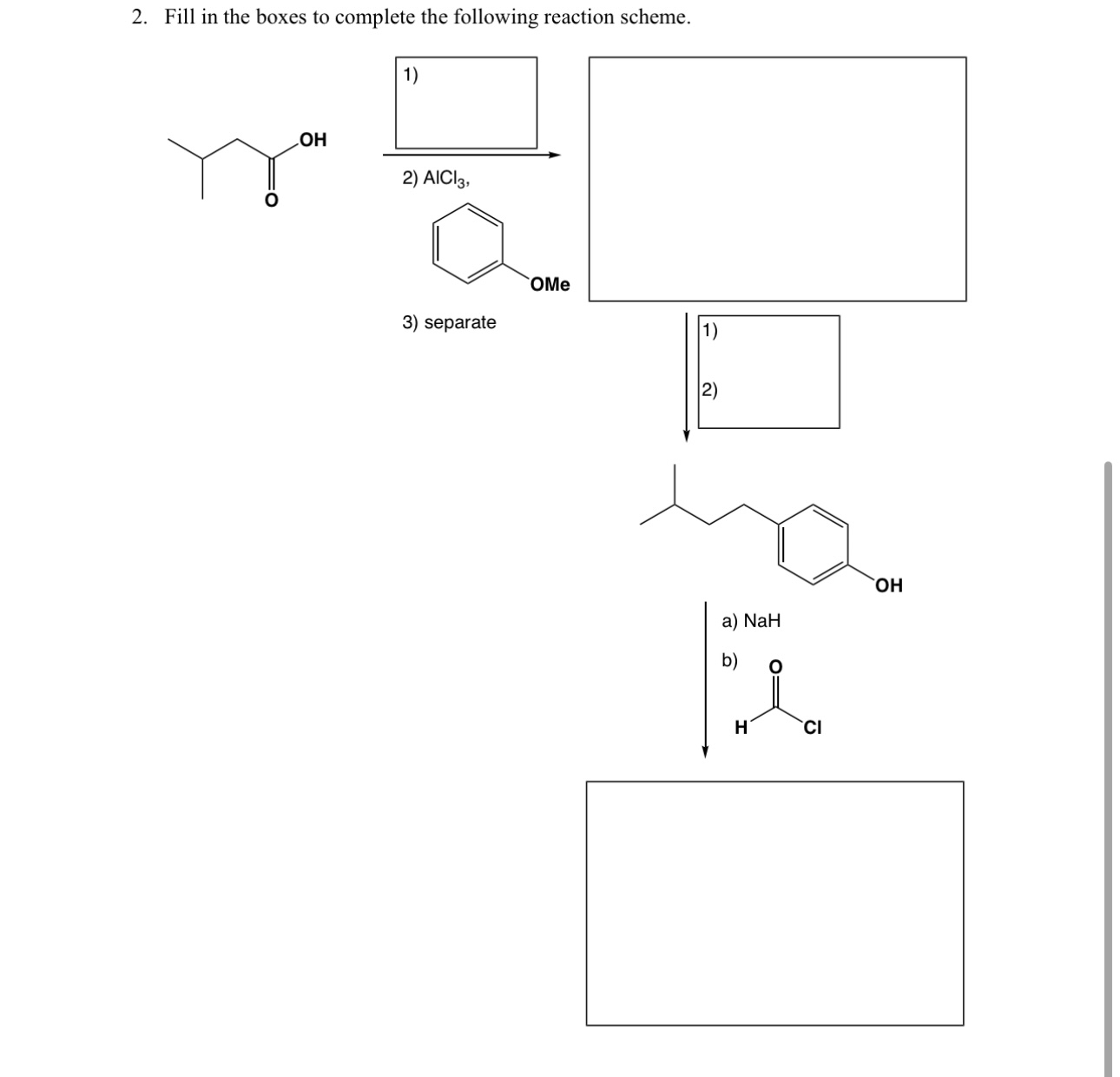 Solved Fill in the boxes to complete the following reaction | Chegg.com