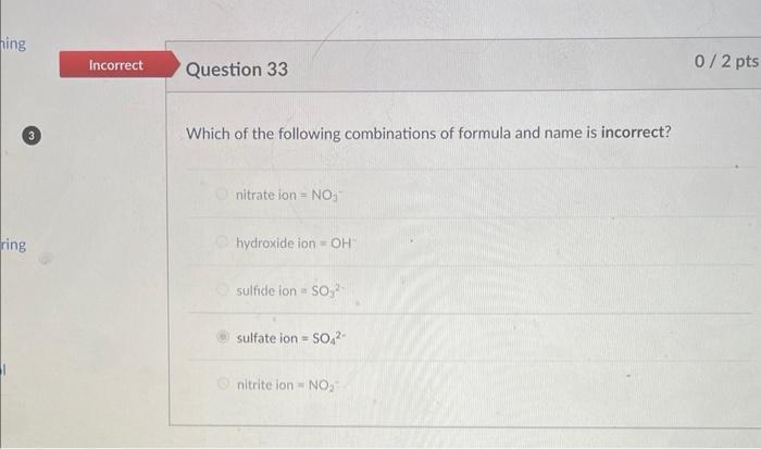 Solved Which of the following is the correct formula for the | Chegg.com