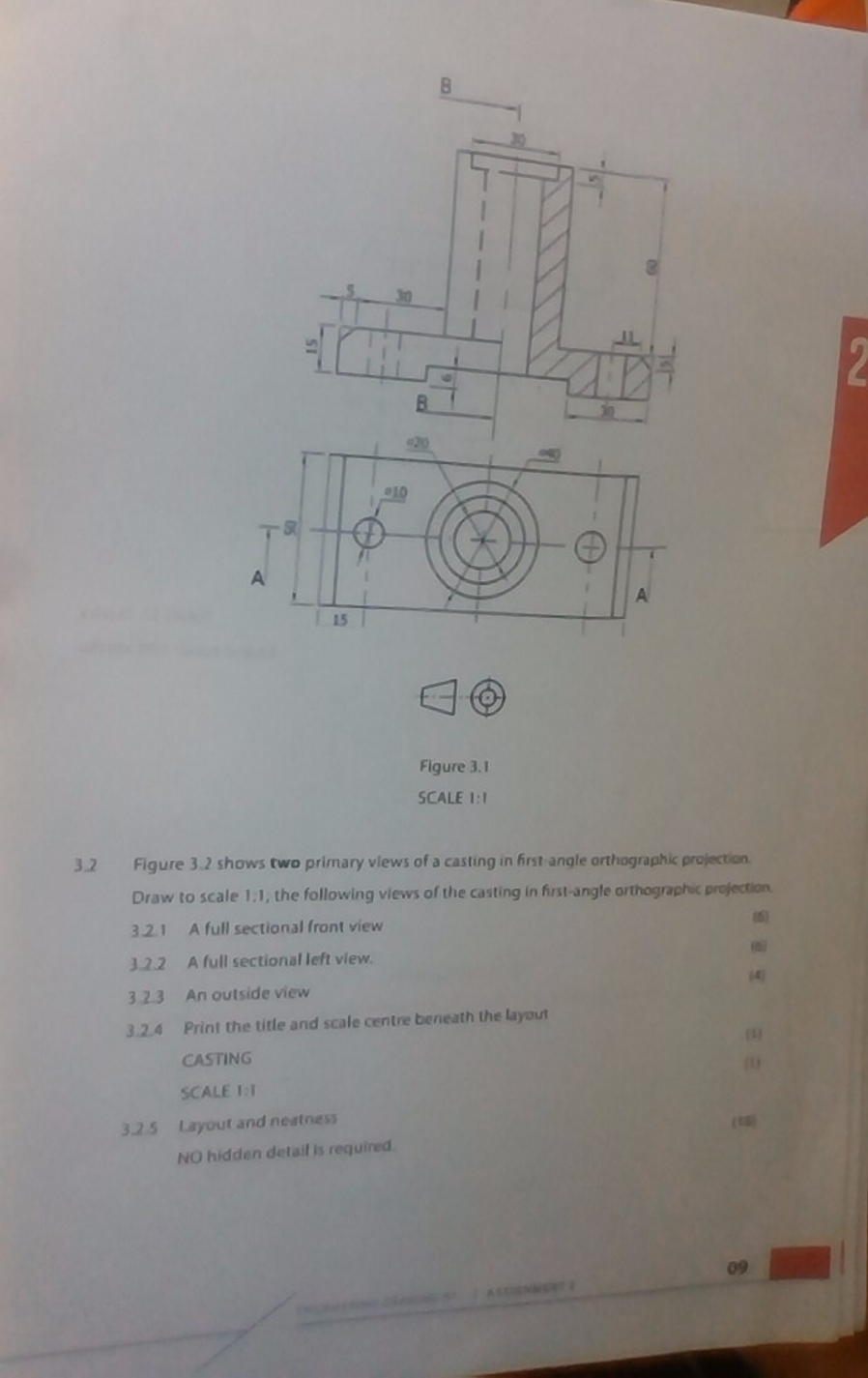 Solved Figure 3.1SCALE I:I3.2 ﻿Figure 3.2 ﻿shows two primary | Chegg.com