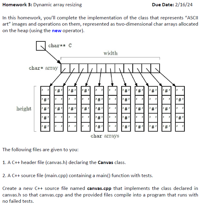 Solved In this homework, you'll complete the implementation | Chegg.com