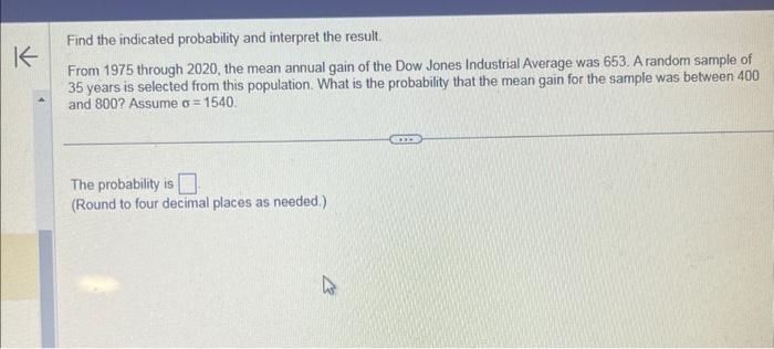 Solved find the indicated probability and interpret the | Chegg.com