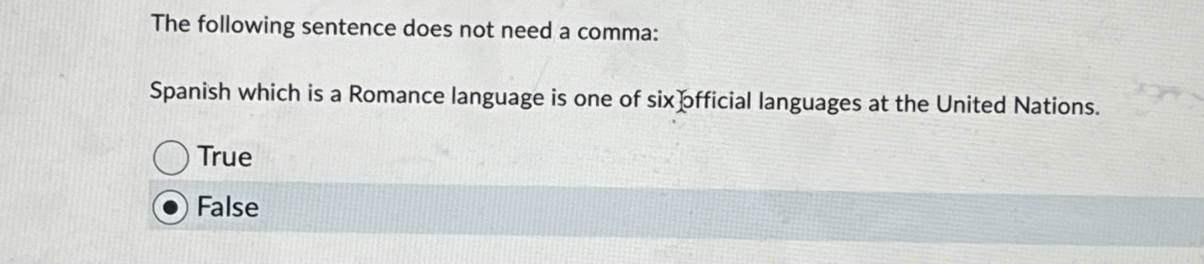 Solved The following sentence does not need a comma:Spanish | Chegg.com