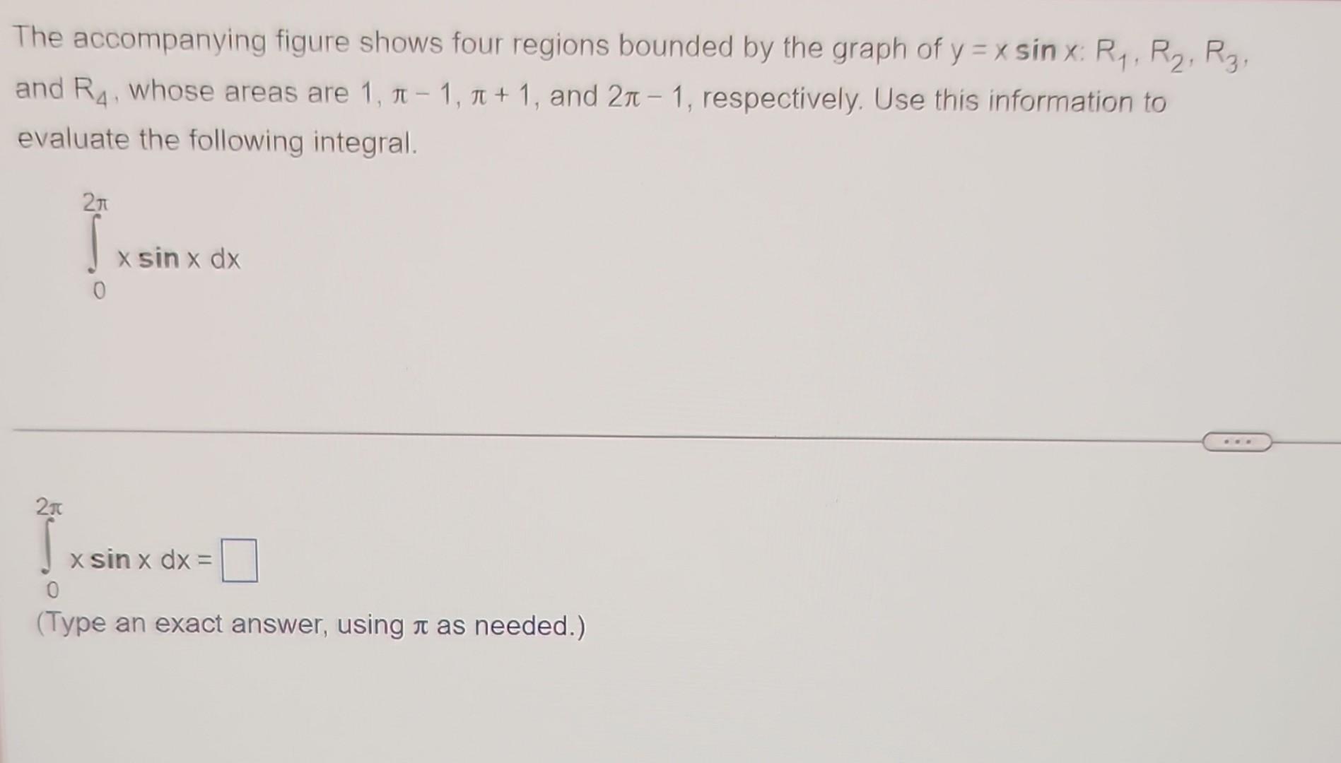 Solved The accompanying figure shows four regions bounded by | Chegg.com