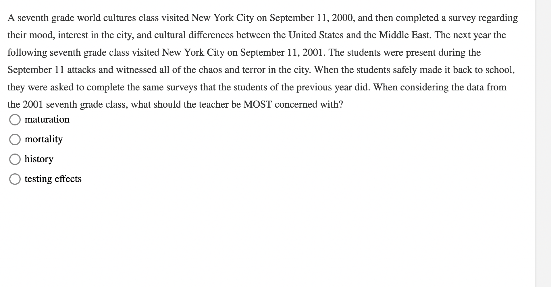 Solved A seventh grade world cultures class visited New York | Chegg.com