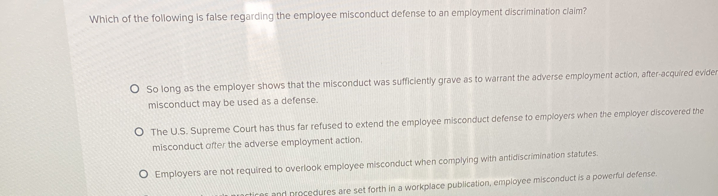 Solved Which of the following is false regarding the | Chegg.com