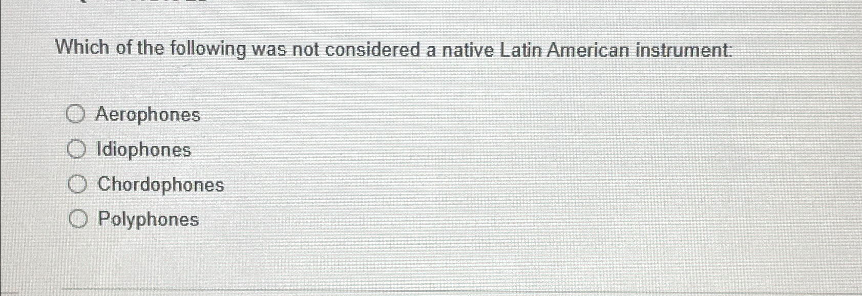 Solved Which of the following was not considered a native | Chegg.com