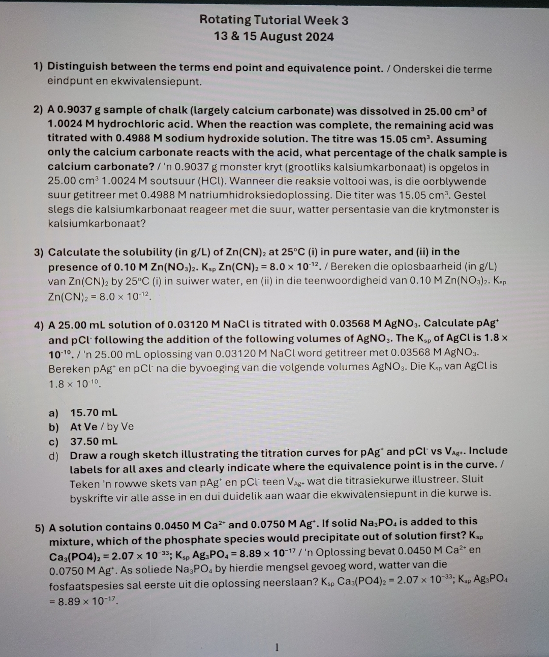 Solved Rotating Tutorial Week 313&15 ﻿August 2024Distinguish | Chegg.com