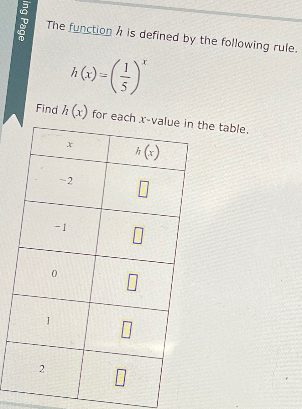 The function h ﻿is defined by the following | Chegg.com