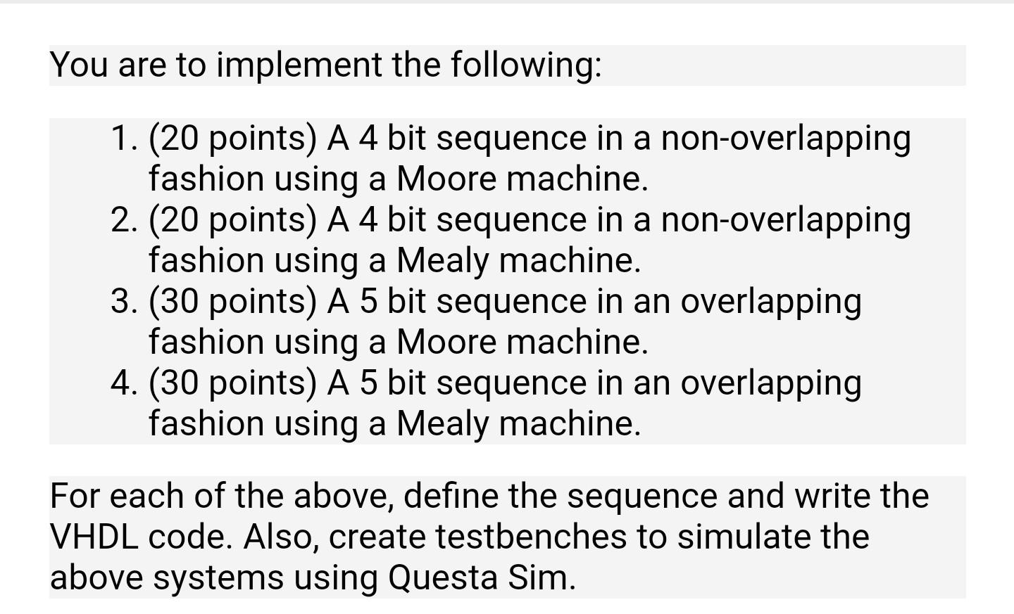 Solved You are to implement the following: 1. (20 points) A | Chegg.com Solved You are to implement the following: 1. (20 points) A | Chegg.com