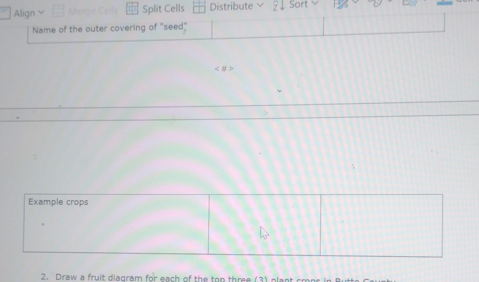 Solved Summary Review - fruits and seeds 1. Complete the | Chegg.com