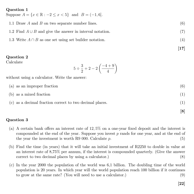 Solved Question 1Suppose A={xinR:-2≤x