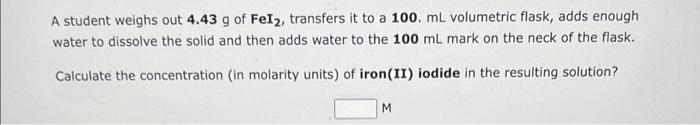 Solved Use molarity as a conversion factor. Calculate the | Chegg.com