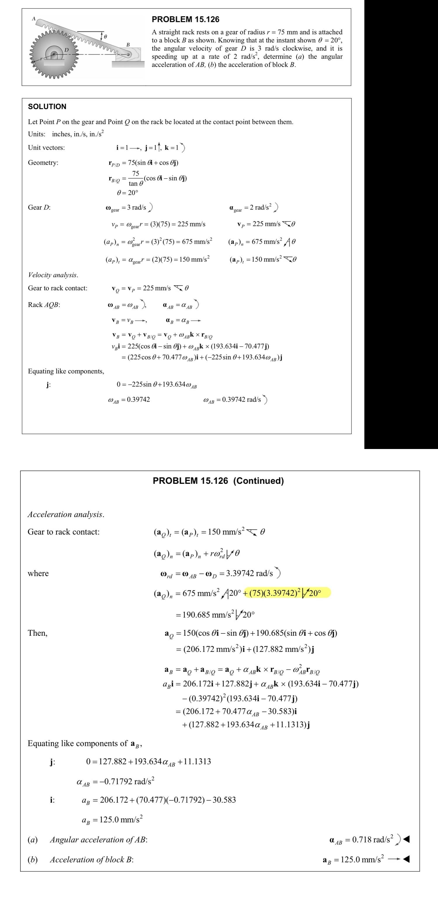 Solved Why aQn is apn +wrd^2*r ? ﻿And direction wrd is up | Chegg.com