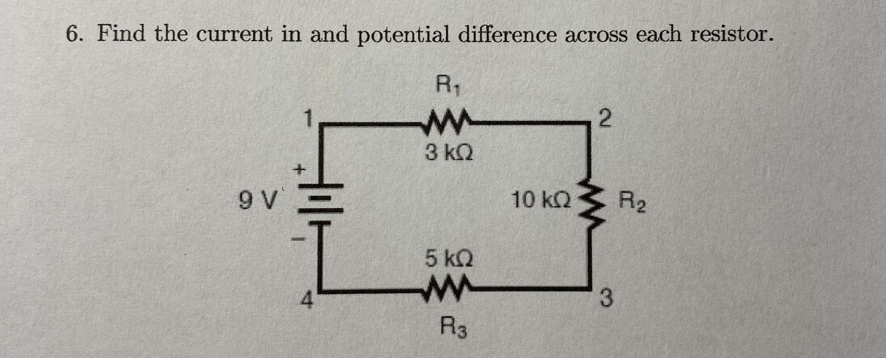 Solved Find the current in and the potential difference | Chegg.com