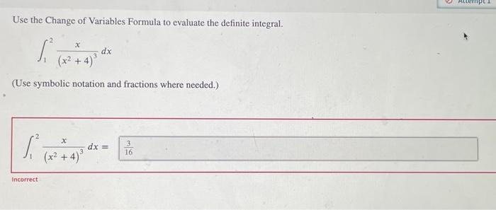 Solved Use the Change of Variables Formula to evaluate the | Chegg.com