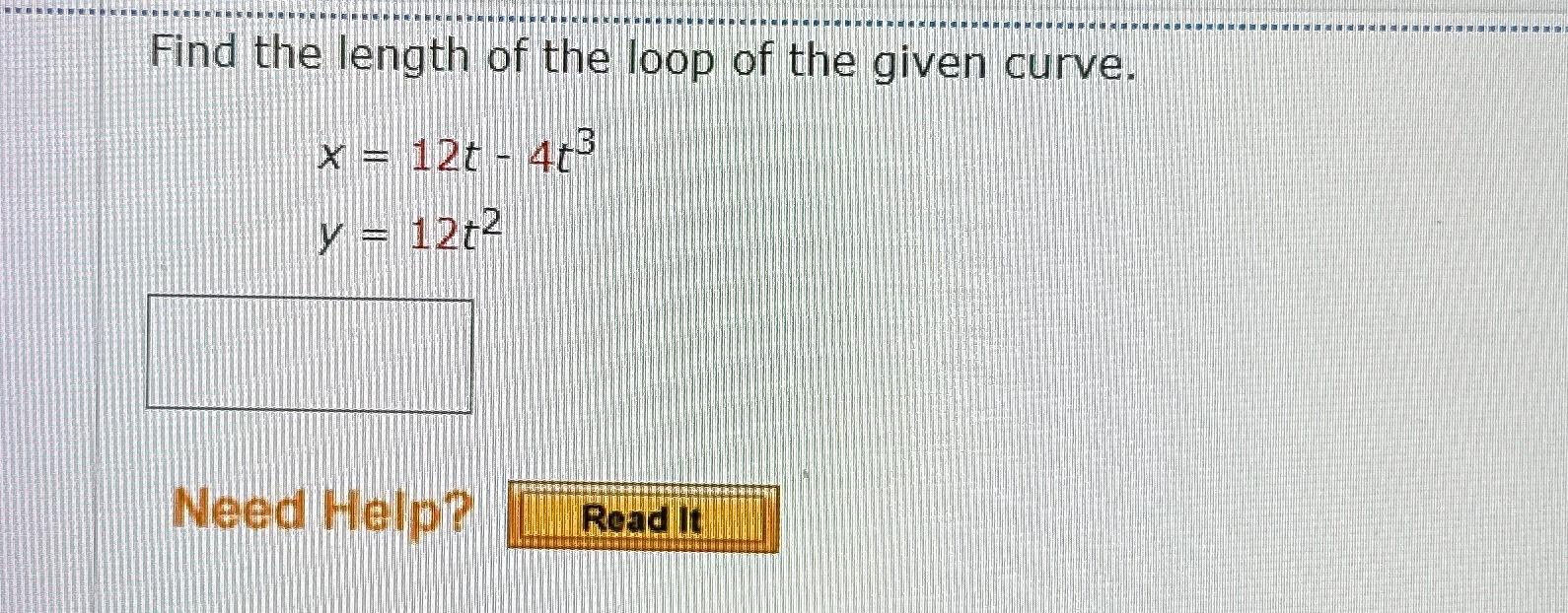 Solved Find the length of the loop of the given | Chegg.com
