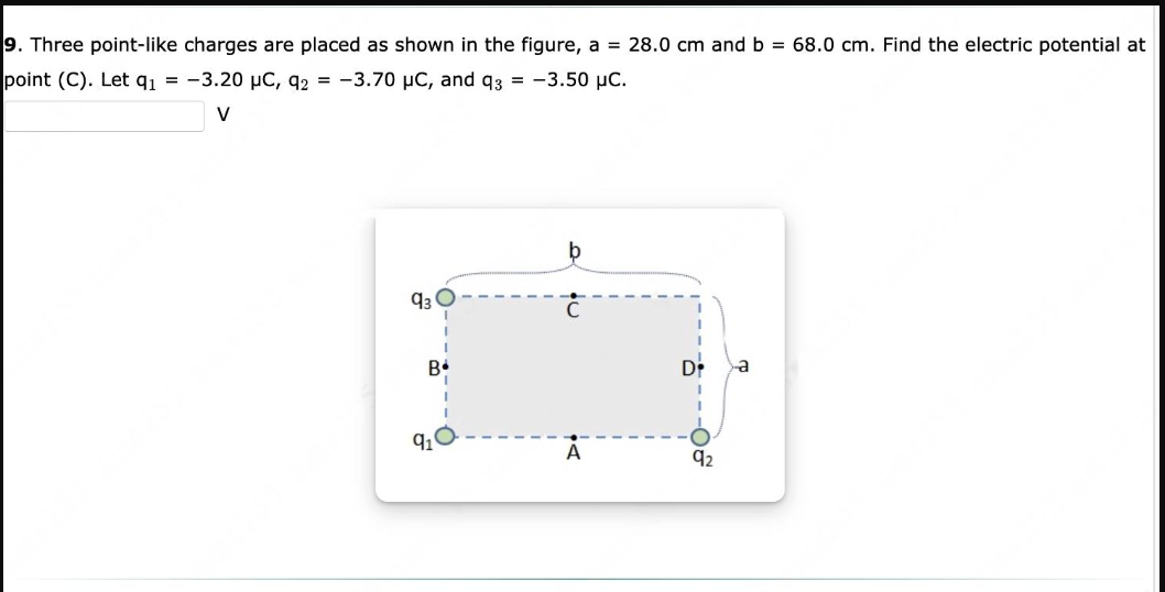 Solved Three point-like charges are placed as ﻿shown in ﻿the | Chegg.com