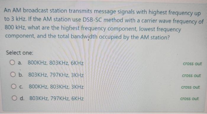 Solved There are two baseband message signals m1(t) and | Chegg.com